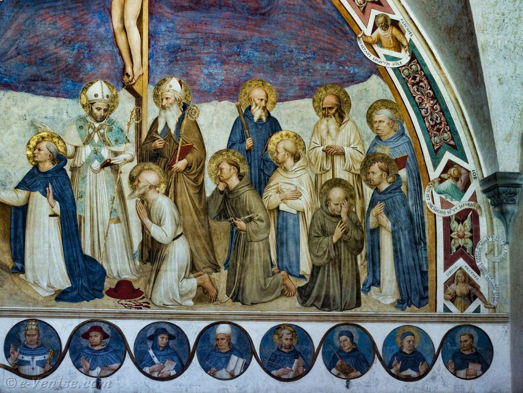 Fresques Beato Angelico et Fra Bartolomeo San Marco Florence