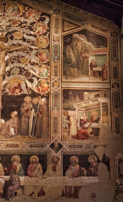 Florence Fresques Réfectoire Gaddi Orcagna Santa Croce