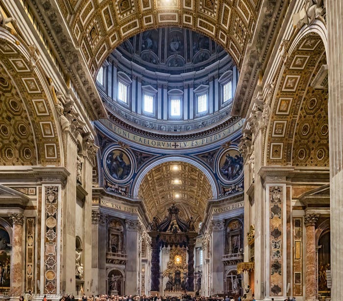 Der Petersdom, San Pietro und der Vatikan in Rom Italien