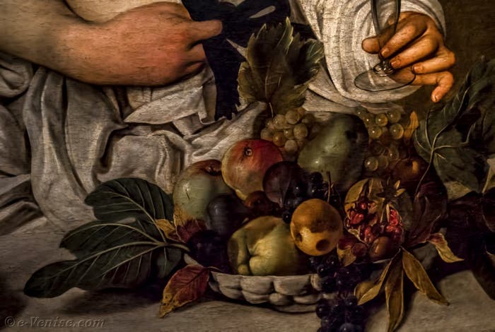 Le Caravage Bacchus Sacrifice d'Isaac Tête de Méduse Offices
