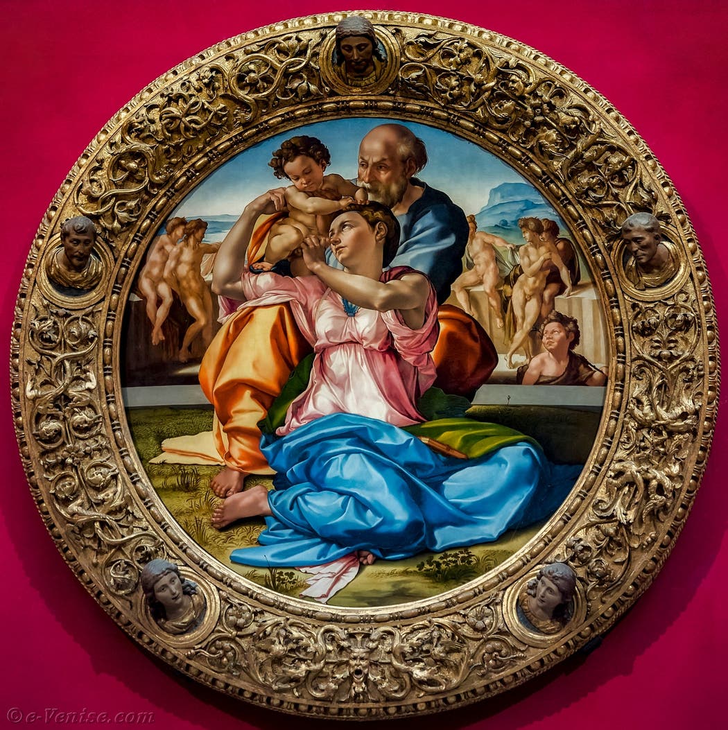 Michel-Ange Sainte Famille Tondo Doni Uffizi Florence