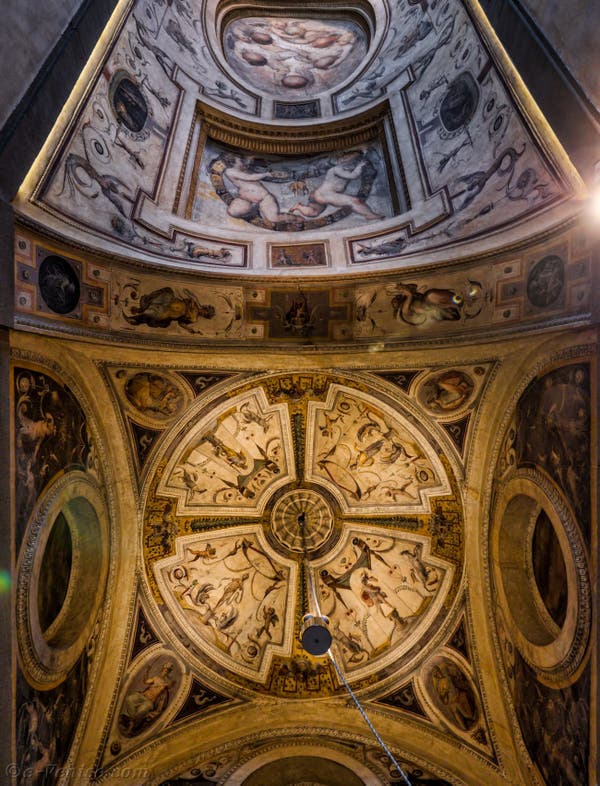 Palazzo Vecchio fresques salle des cartes, couloirs Florence