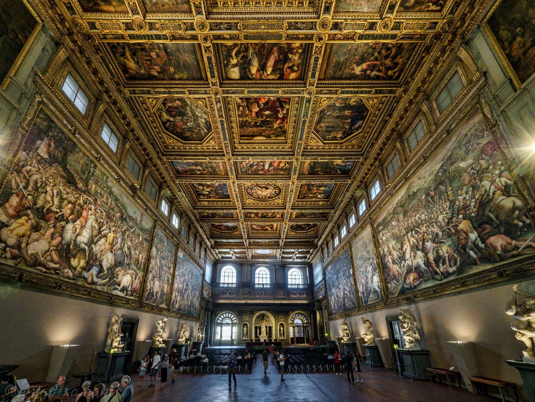 Palazzo Vecchio Salle Cinquecento Grand Conseil à Florence