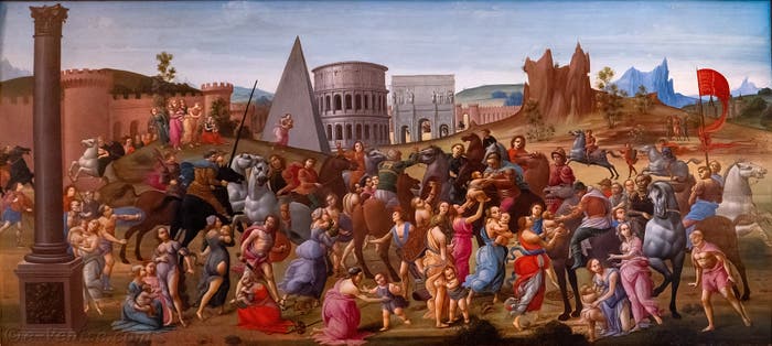 Bartolomeo di Giovanni Rapt des Sabines Galerie Colonna Rome