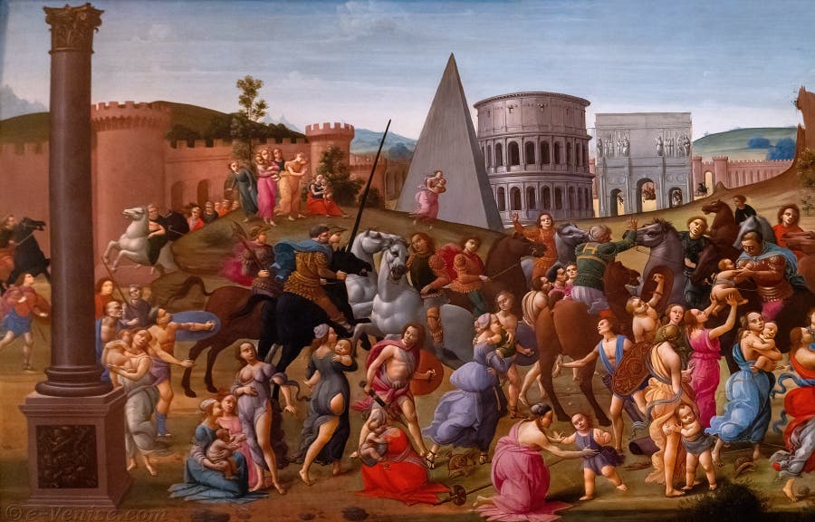 Bartolomeo di Giovanni Rapt des Sabines Galerie Colonna Rome