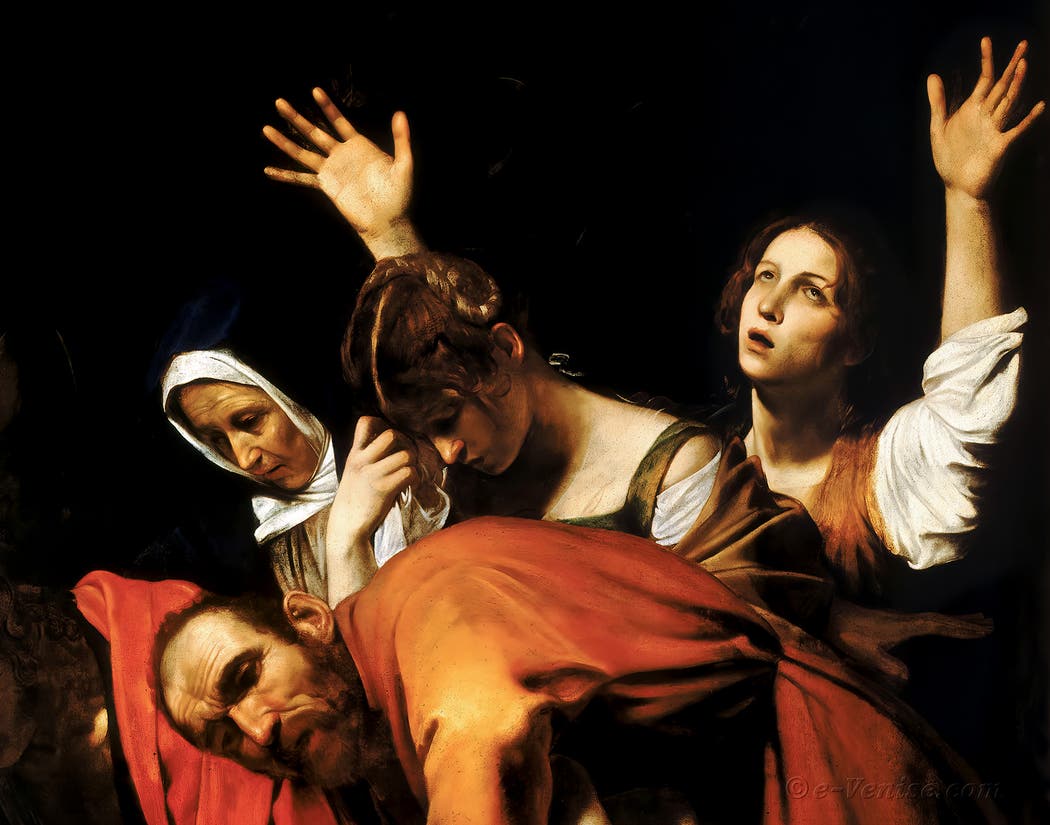 Caravage, Mise au Tombeau Déposition du Christ, Vatican Rome