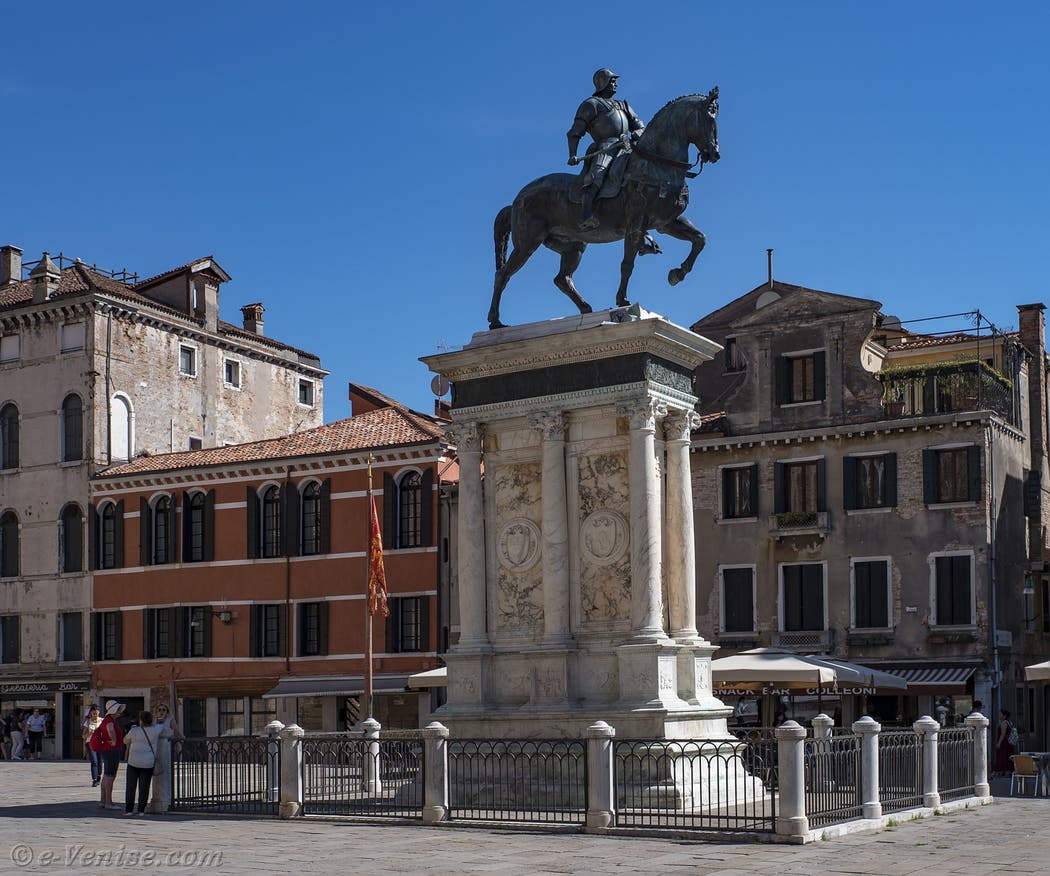 Equestrian Statue Bartolomeo Colleoni Captain General Venice