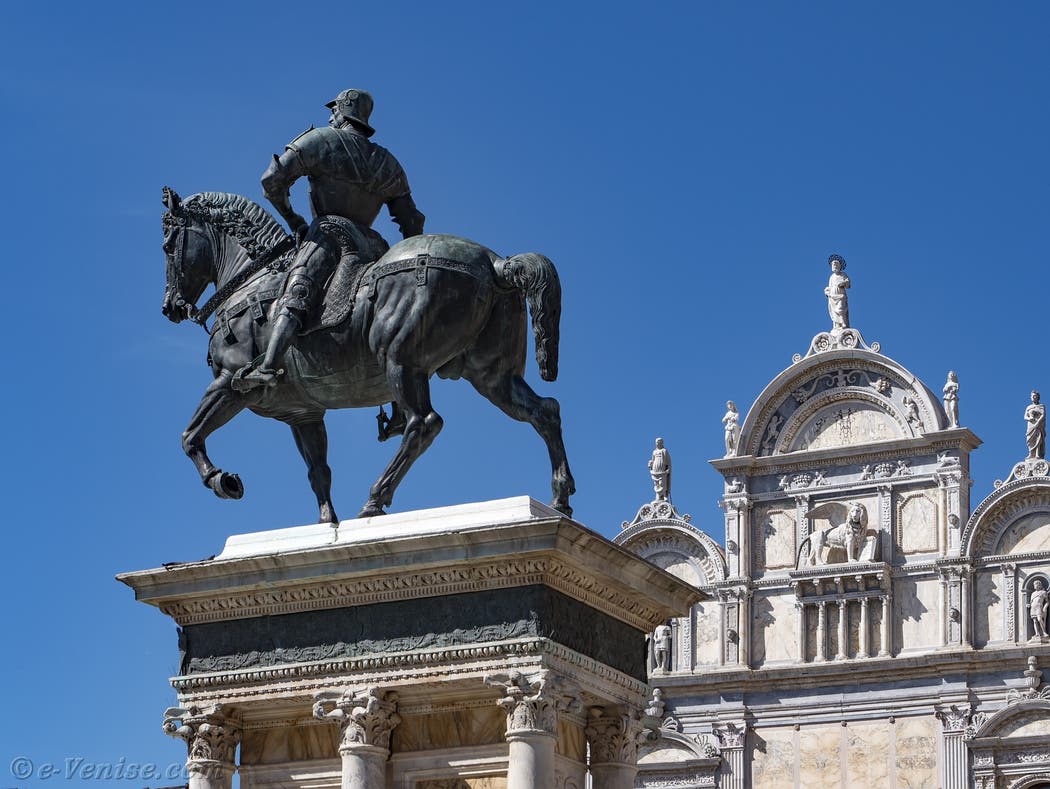 Equestrian Statue Bartolomeo Colleoni Captain General Venice