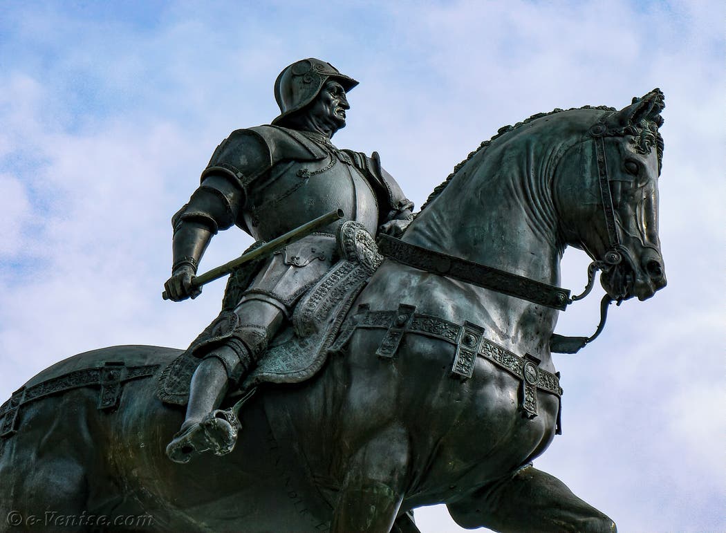 Equestrian Statue Bartolomeo Colleoni Captain General Venice